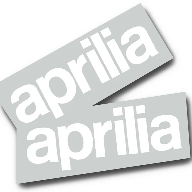 APRILIA RSV TUONO Rs White Text Motorcycle Graphic Stickers X 2PCS ...