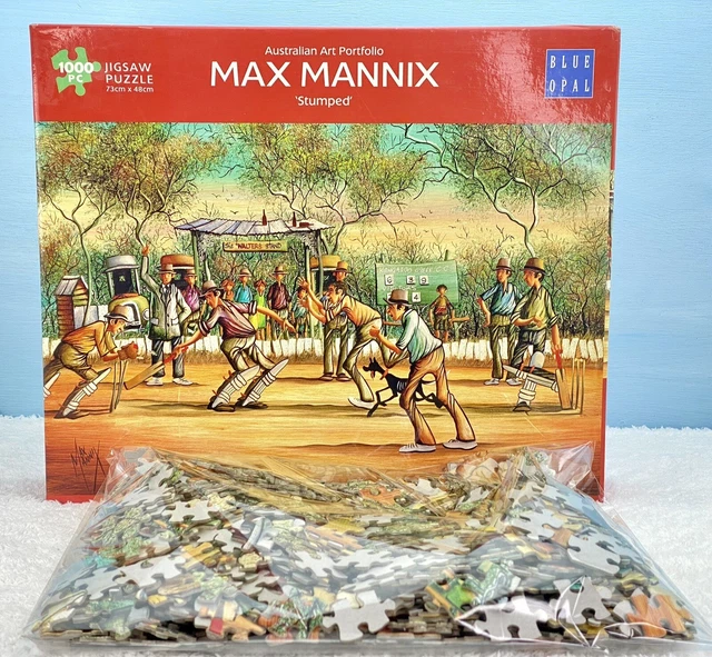 MAX MANNIX STUMPED Australian Cricket Jigsaw Puzzle 1000 Pieces Blue ...