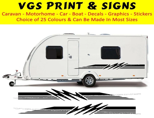 MOTORHOME/CARAVAN VINYL GRAPHICS Kit Decals Stickers Stripes #81Xl Fast ...
