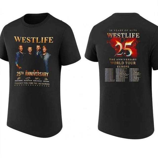 WESTLIFE 25 YEARS Of Hits The Anniversary World Tour 2026 two sided ...