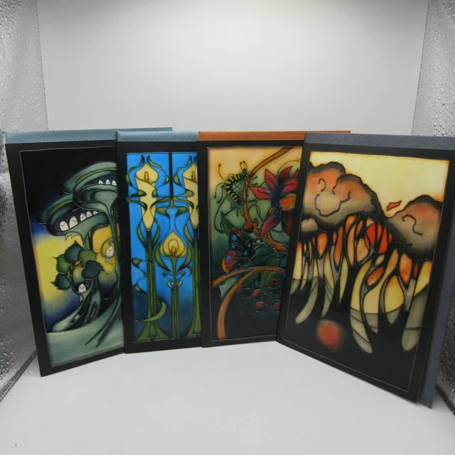 4 NEW MOORCROFT Cards New Emma Bossons Tree Doves Calla Lily Hartgring ...
