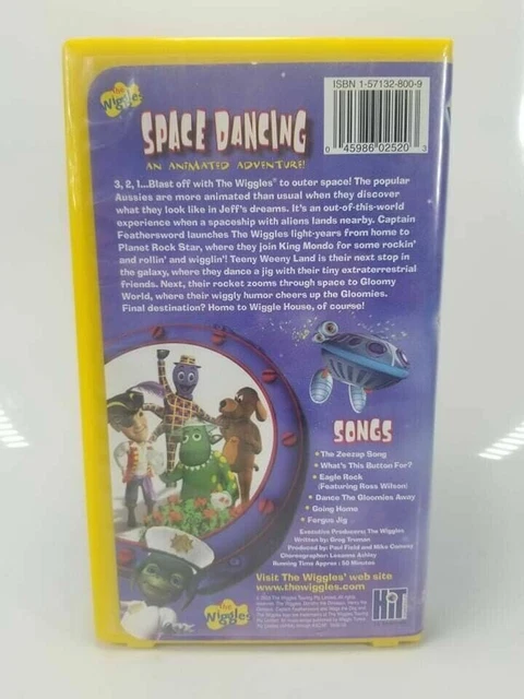 THE WIGGLES SPACE Dancing VHS Animated Adventure Video Tape 2003 Hard ...