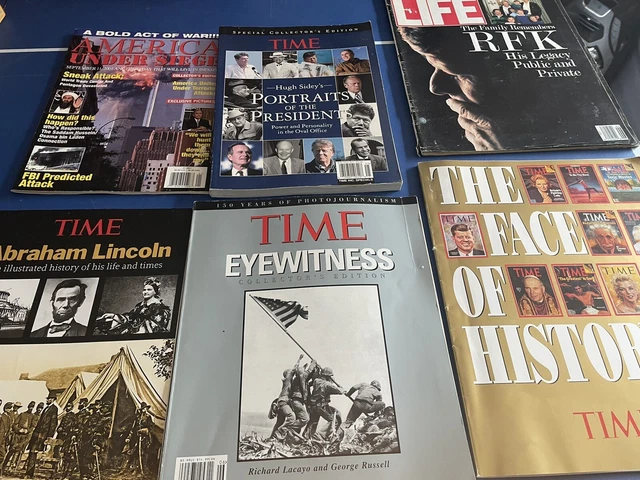 HISTORICAL TIME MAGAZINE Abe Lincoln RFK Life Magazine 911 America ...