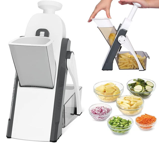 MANUAL VEGETABLE SALAD Chopper Cutter Food Garlic Onion Processor ...