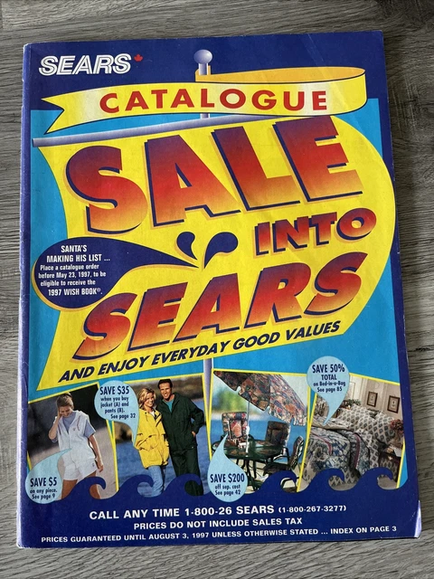 VINTAGE SALE INTO Sears 1997 Catalog Fashion Electronics Furniture ...
