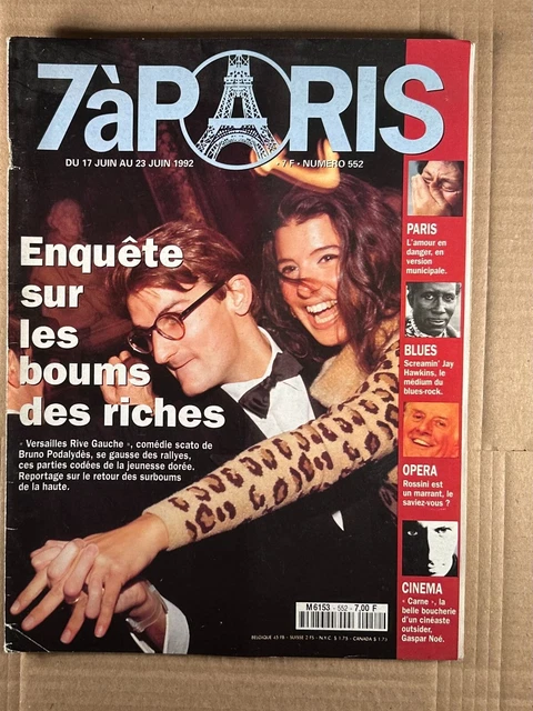 7 À PARIS n°552 JUIN 1992 BEIGBEDER RALLYES VERSAILLES NOURI BOUZID ...