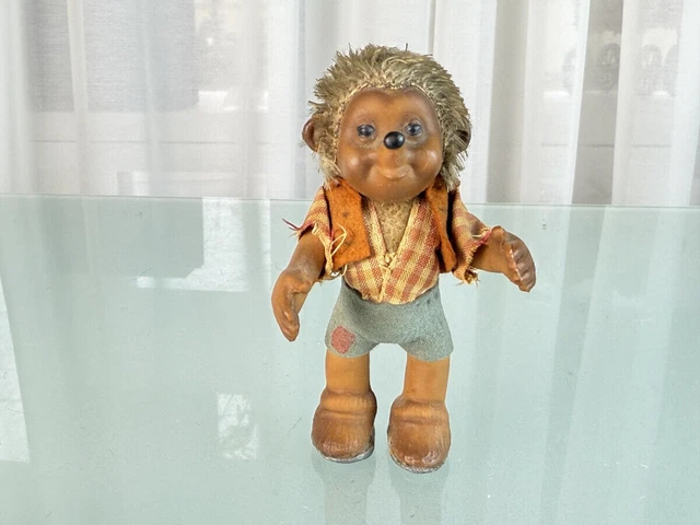 PELUCHE DE COLLECTION Steiff hérisson Macki 12 cm sans bouton sans ...