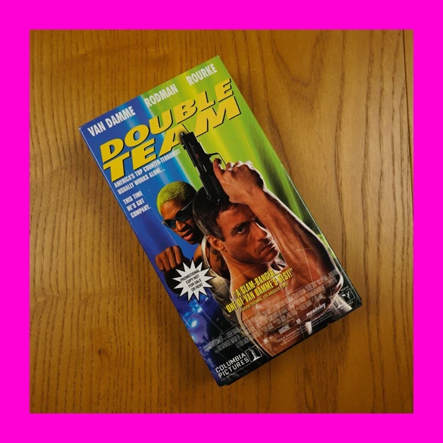 &DOUBLE TEAM& VHS - PROMOTIONAL COPY promo/screener VAN DAMME RODMAN ...