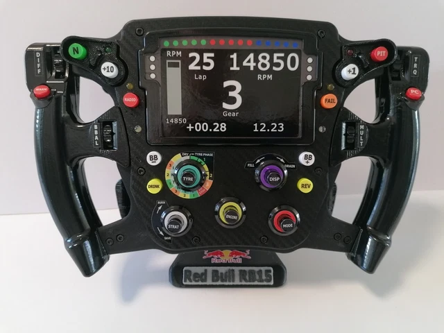 RED BULL F1 Replica RB12/13 steering wheel, SIM, gaming, display. £235. ...