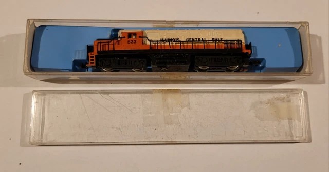 VINTAGE N GAUGE ATLAS RR 2172 GP-40 ACL diesel Illinois Central Gulf ...