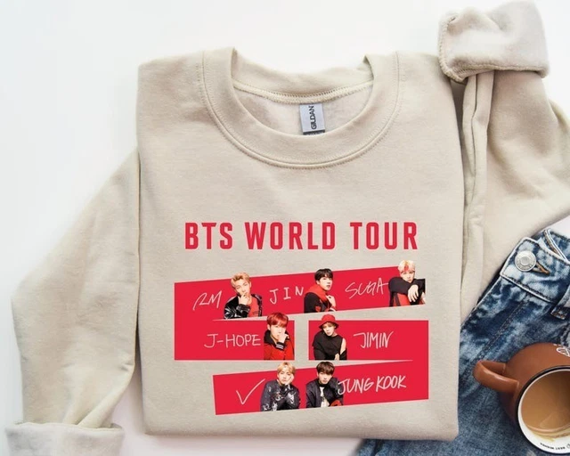 BTS WORLD TOUR 2026 Sweatshirt, BTS Concert 2026 Sweatshirt £28.70 ...