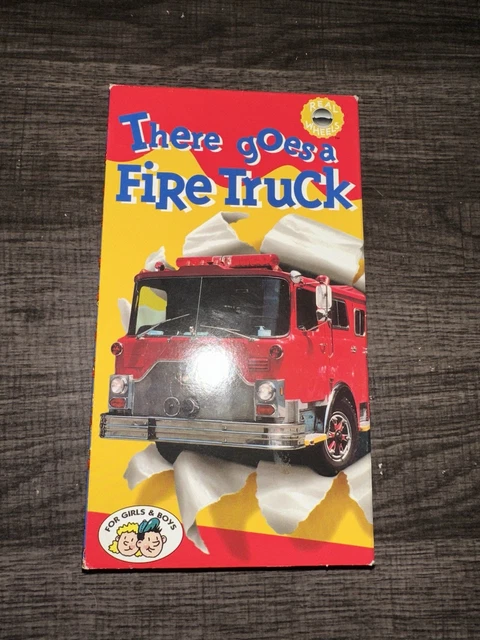THERE GOES A Fire Truck VHS Video Tape Real Wheels 1994 Kid Vision GUC ...