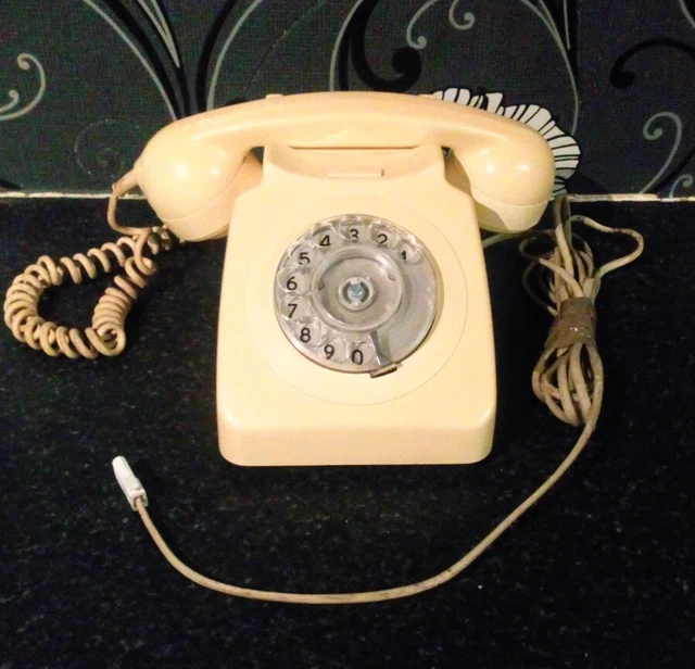 ROTARY DIAL TELEPHONE Cream Colour Vintage Retro BT 746 £15.99 ...
