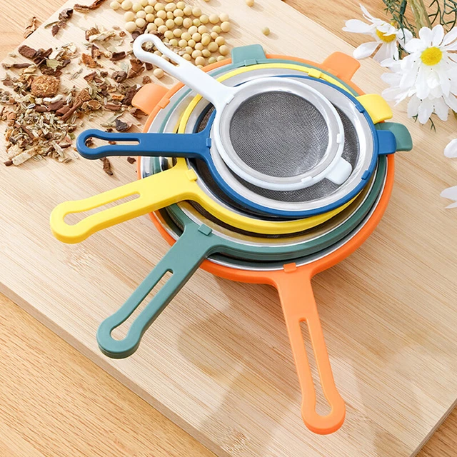 WIRE SIEVE FINE Mesh Oil Strainer Flour Sifter Sieve Colanders Kitchen ...