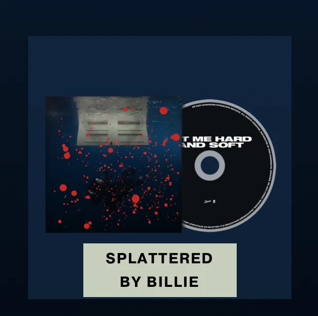 BILLIE EILISH HIT ME HARD AND SOFT UNIQUE SPLATTER PAINT CD PRESALE ...