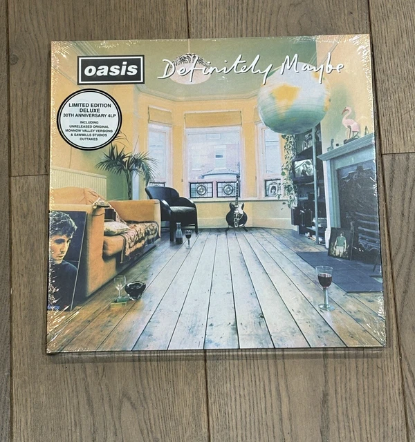 OASIS DEFINITELY MAYBE 30th Anniversary Deluxe 4LP Box Set Edition ...