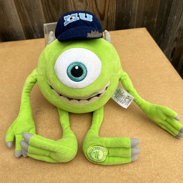 DISNEY STORE MONSTERS University Mike Wazowski Plush Soft Toy Stamped ...