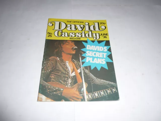 David Cassidy Magazine No 25 June 1974 £1250 Picclick Uk