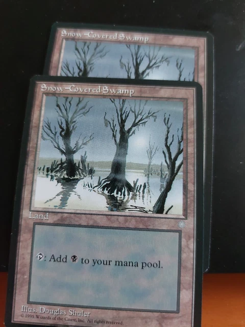 SNOW COVERED SWAMP magic the gathering mtg ice age 1994 EUR 3,50 ...