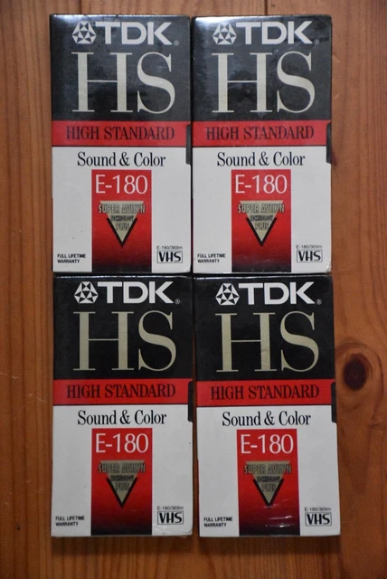Da Vhs A Digitale Cassette Vidéo VHS TDK E 180 HS HH Lettore Mini Dv