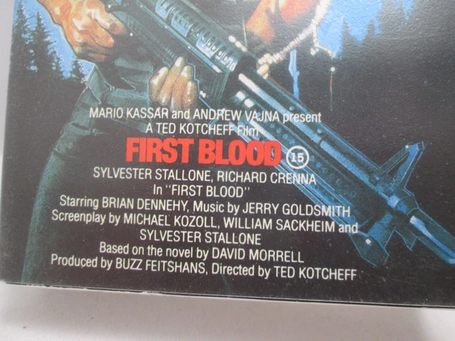 FIRST BLOOD VHS Movie Thorn EMI Video 1982 - Hard Shell Case_ Sylvester ...