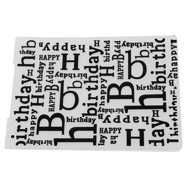 TEMPLATE EMBOSSING HAPPY Birthday Folder Templates for Card Making $18. ...