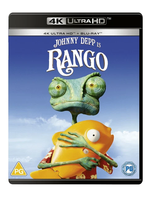 RANGO (4K UHD Blu-ray) Abigail Breslin Alfred Molina Bill Nighy Isla ...