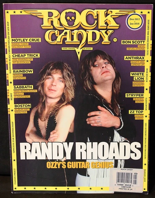 RANDY RHOADS-MOTLEY CRUE-STRYPER-ZZ Top-Rock Candy #5-Dec-Jan '17-'18 ...