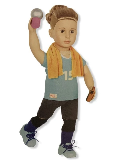 OUR GENERATION POSABLE 18" Boy Doll Volleyball Player - Johnny New Box ...