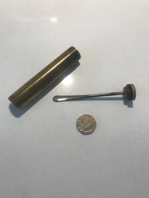 WW1 BRITISH ARMY Lee Enfield Brass Rifle Oiler Can - British Army ...