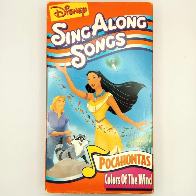 DISNEY SING ALONG Songs Pocahontas Colors Of The Wind VHS 1995 ...