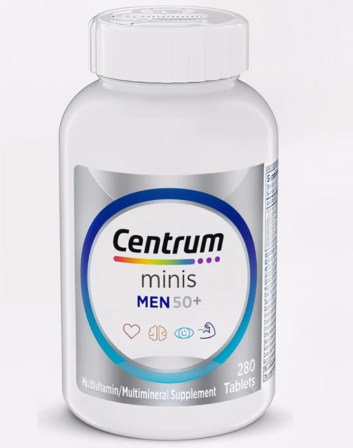 CENTRUM MINIS MEN 50+ (280 Count) Multivitamin Tablets-Exp:12/2025 UK ...