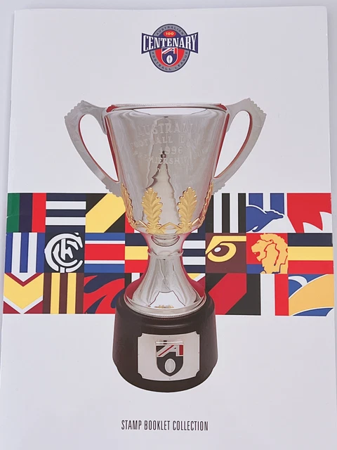 AFL CENTENARY COMPLETE set of 16 clubs Australian Stamp Booklet ...
