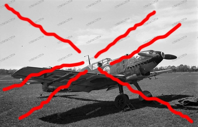 NEGATIV-SCHLEISSHEIM-I./ZERSTÖRERGESCHWADER 2-MESSERSCHMITT BF 109 D ...
