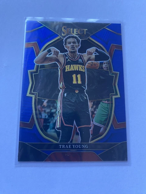 TRAE YOUNG HAWKS Blue Prizm Panini Select Pallacanestro 22/23 EUR 4,09 - PicClick IT