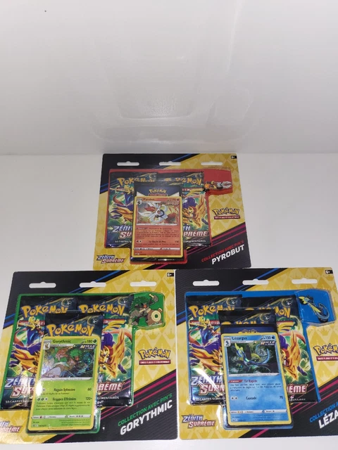 3 TRI-PACK AVEC Pin's Pokémon Zénith Suprême Français Neuf Scellés EUR ...