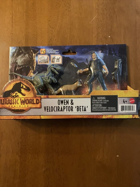 MATTEL 2022 JURASSIC World Dominion Velociraptor Beta & Owen Story Pack ...