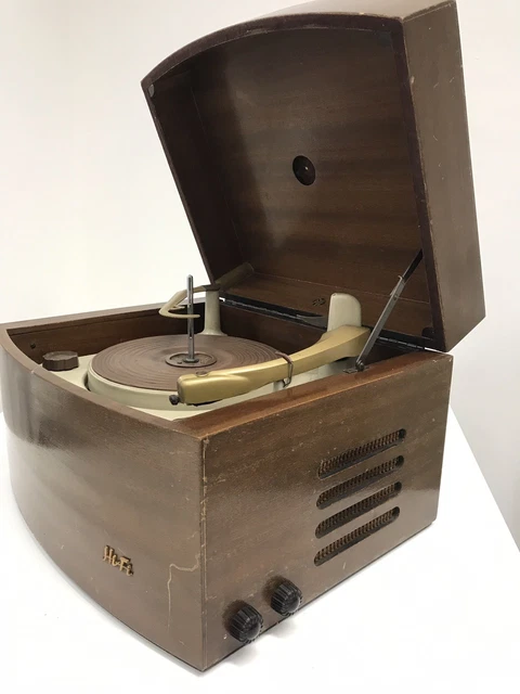 VINTAGE PYE BLACK Box Valve Record Player (mid 1950’s) Collard Deck ...