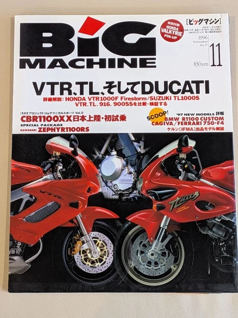 BIG MACHINE MAGAZINE November 1996 Ducati VTR TL Collectible Used £46. ...
