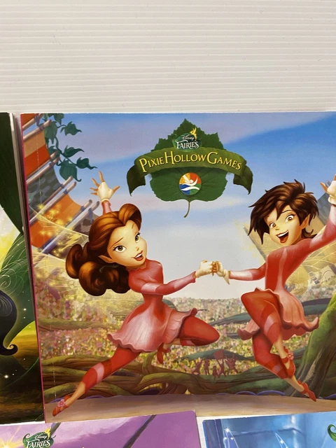 DISNEY FAIRIES BOOKS PB X5 TinkerBell Pixie Hollow Games Rescue ...