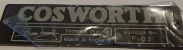 RARE GENUINE SUBARU Cosworth STI CS400 Impreza Engine Bay Badge £49.99 ...