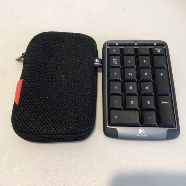 LOGITECH WIRELESS Number Pad for Notebooks with Case (95) #601 $16.50 ...