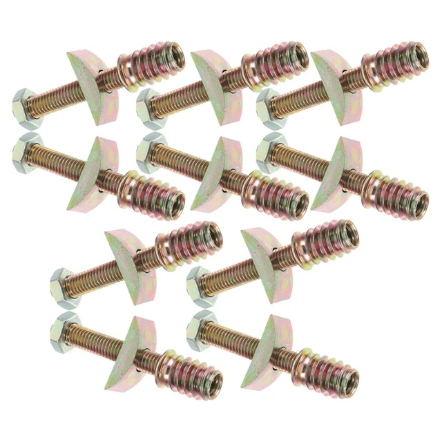 10 PCS BED Frame Hardware Connector Kit Building Connectors Assembly ...