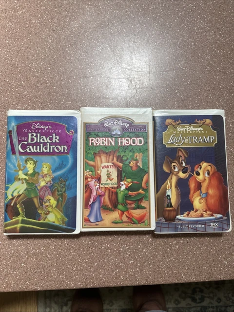 WALT DISNEY MASTERPIECE Collection Collectible VHS Tapes **3 MOVIE LOT ...