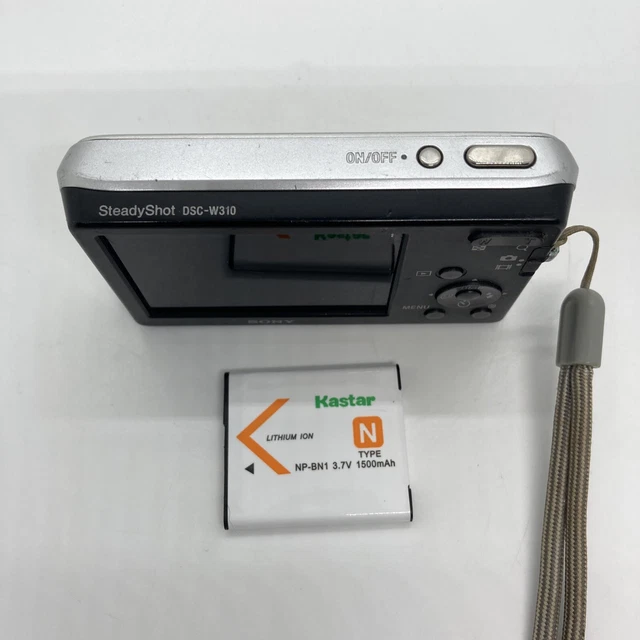 SONY CYBER-SHOT DSC-W310 12.1MP Digital Camera Silver w/ Battery ...