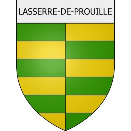 LASSERRE-DE-PROUILLE 11 VILLE Stickers blason autocollant adhésif Taille:17 cm EUR 6,99 ...