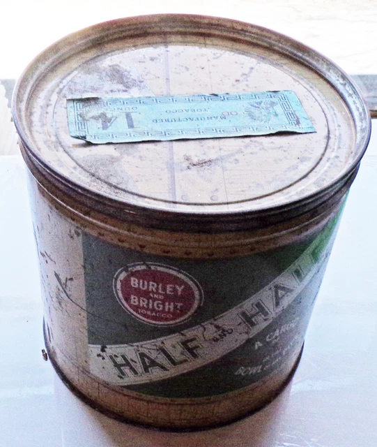 HALF & HALF Barrel Key Open EMPTY Tobacco Tin $8.91 - PicClick AU