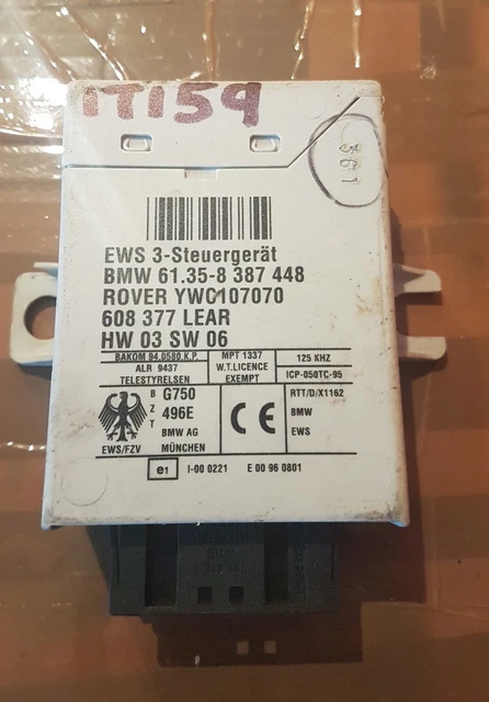 BMW SERIES 3 E46 Module De Commande Immobilisateur Unité 2001 EUR 17,07 ...