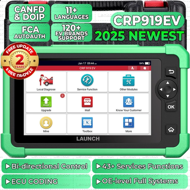 2025 LAUNCH DIAGNOSEGERÄT CRP919 EV PRO ECU Codierung Für Elektroantrieben PKW EUR 439,00 ...