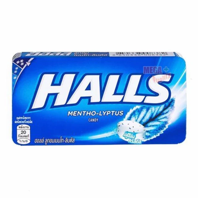 HALLS CANDY MENTHO-LYPTUS Flavored Relief of Cough + Soothing Sore ...
